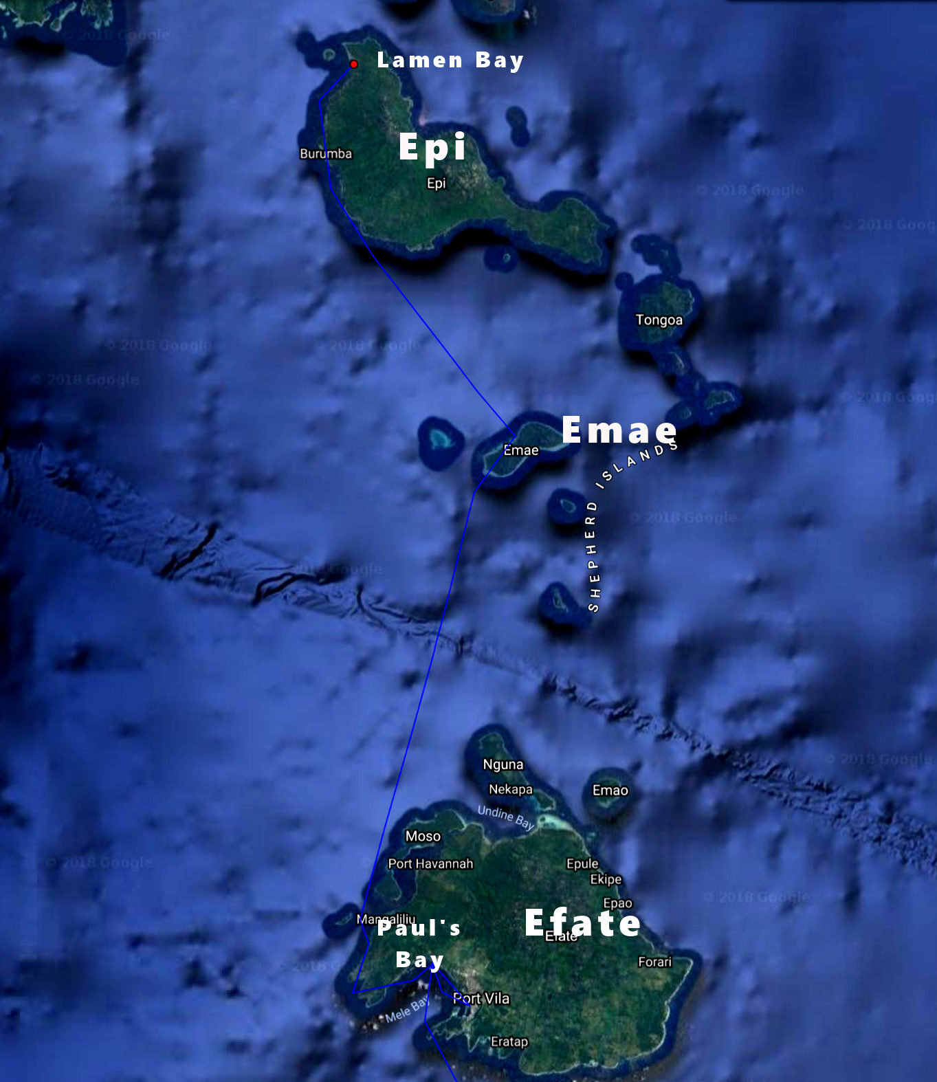 Port Vila to Lamon Bay, Epi, Vanuatu – Sailing Logic